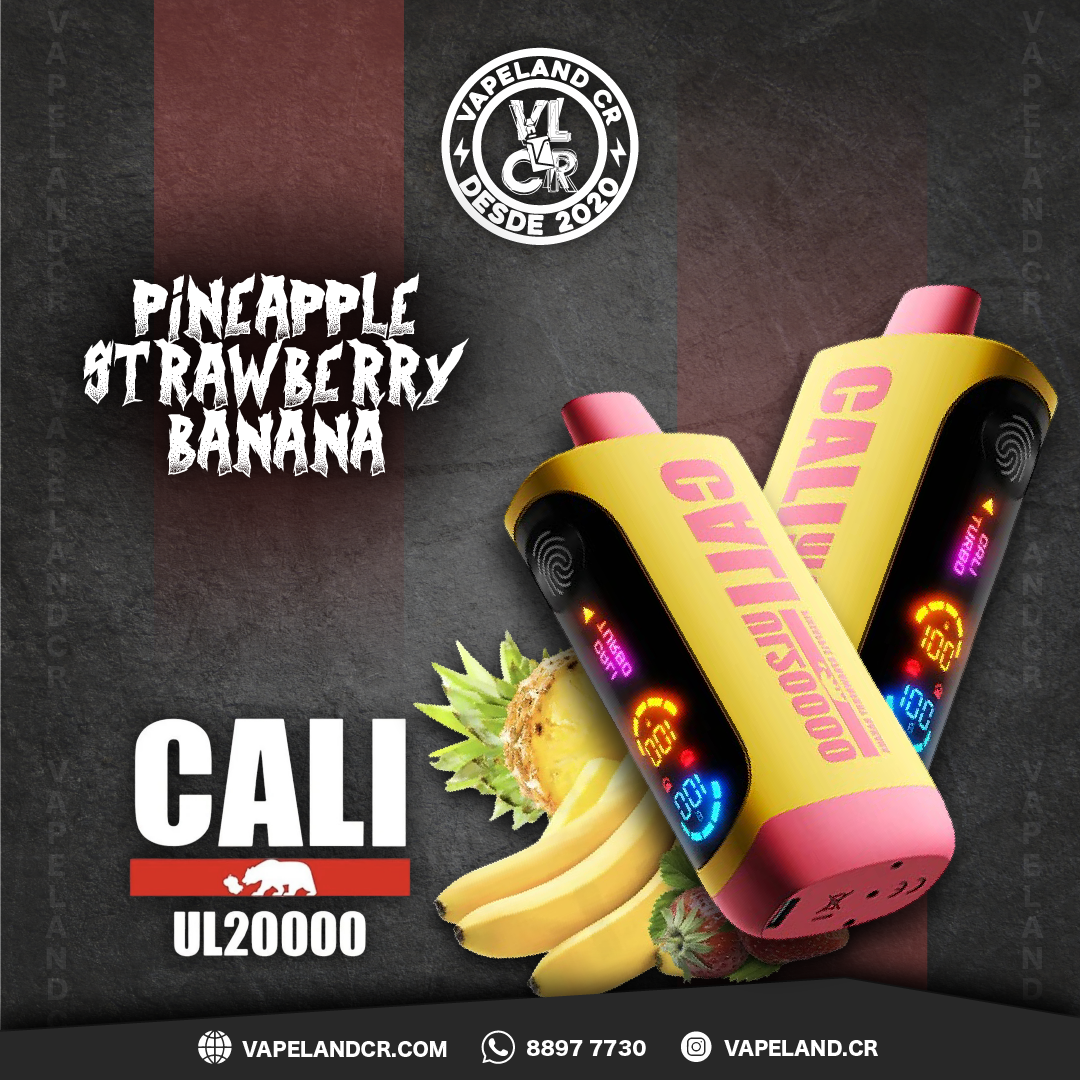 Cali Bars Pineapple Strawberry Banana 20000 puffs. – TC SOLUCIONES