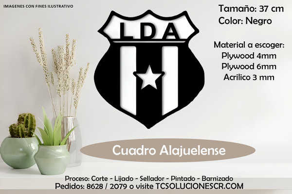 Cuadro Escudo Liga Deportiva Alajuelense – TC SOLUCIONES