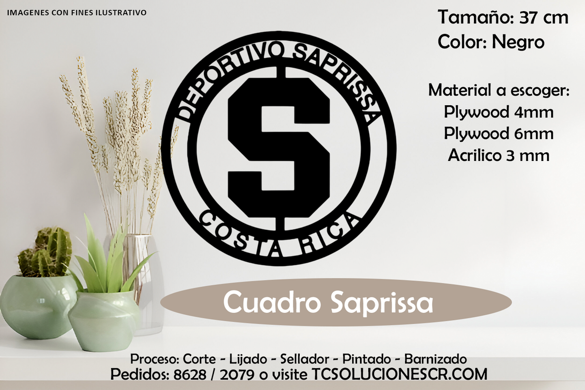 Cuadro Escudo Deportivo Saprissa – TC SOLUCIONES