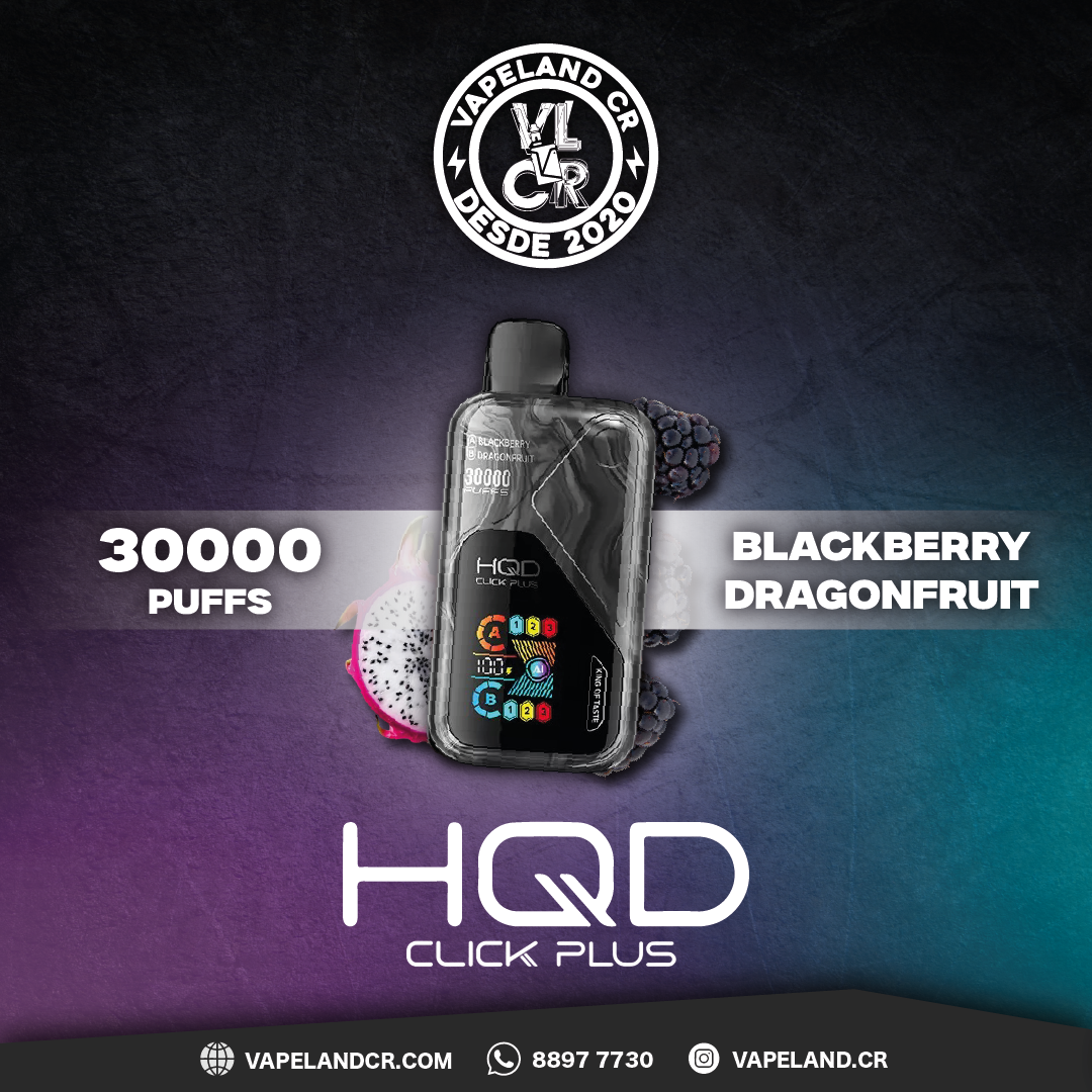 HQD Click Plus Blackberry Dragonfruit 30000 puffs. – TC SOLUCIONES