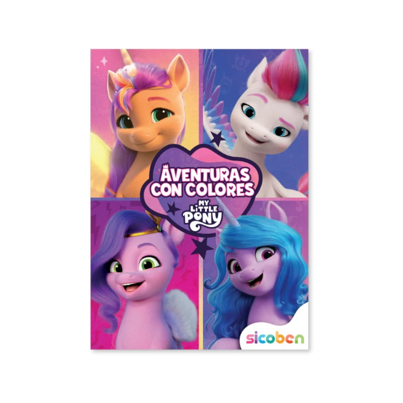Libro para Colorear My Little Pony Aventuras con Colores Sicoben. – TC ...