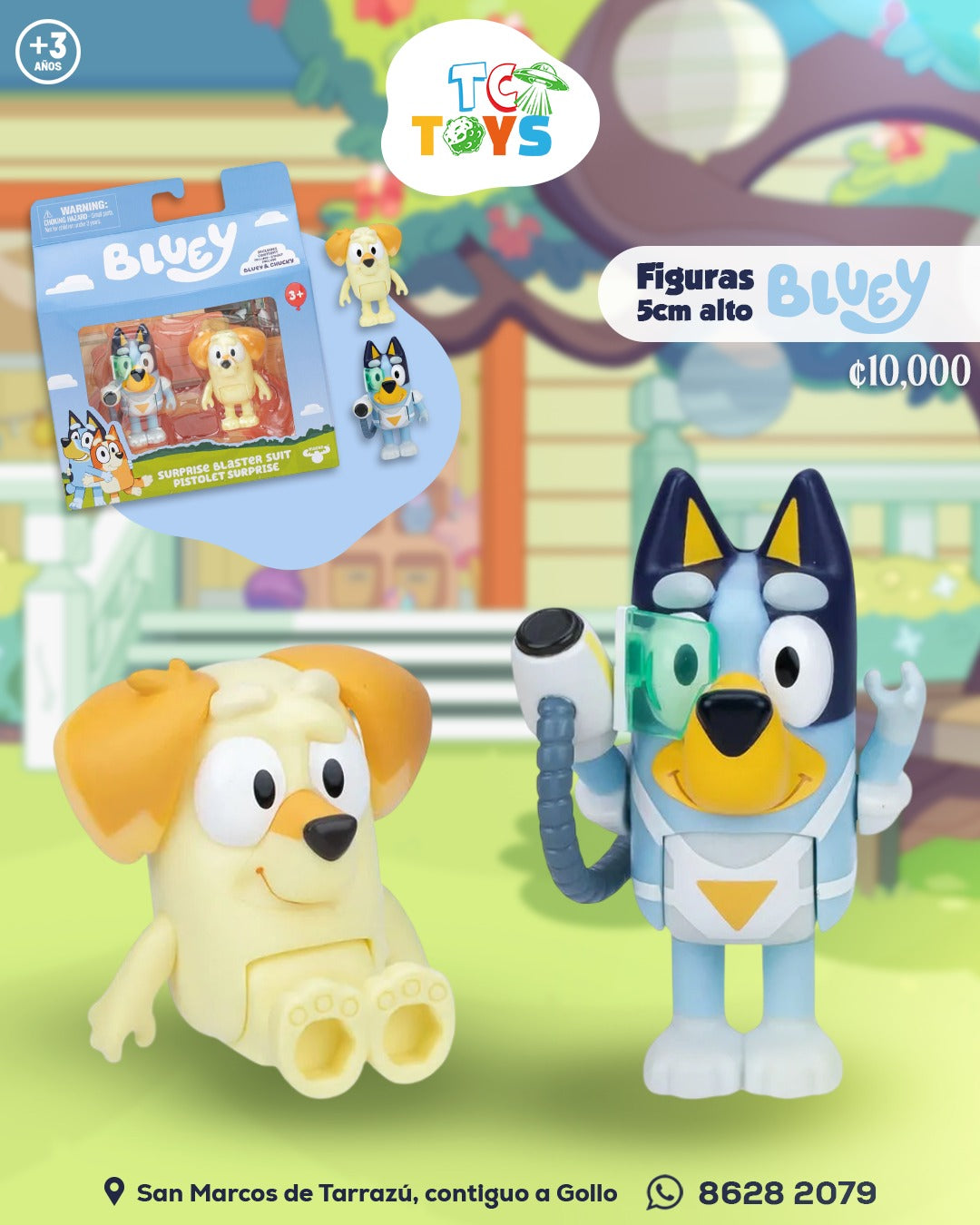 Set de Figura Bluey Surprise Blaster Suit Pistolet Surprise. – TC ...