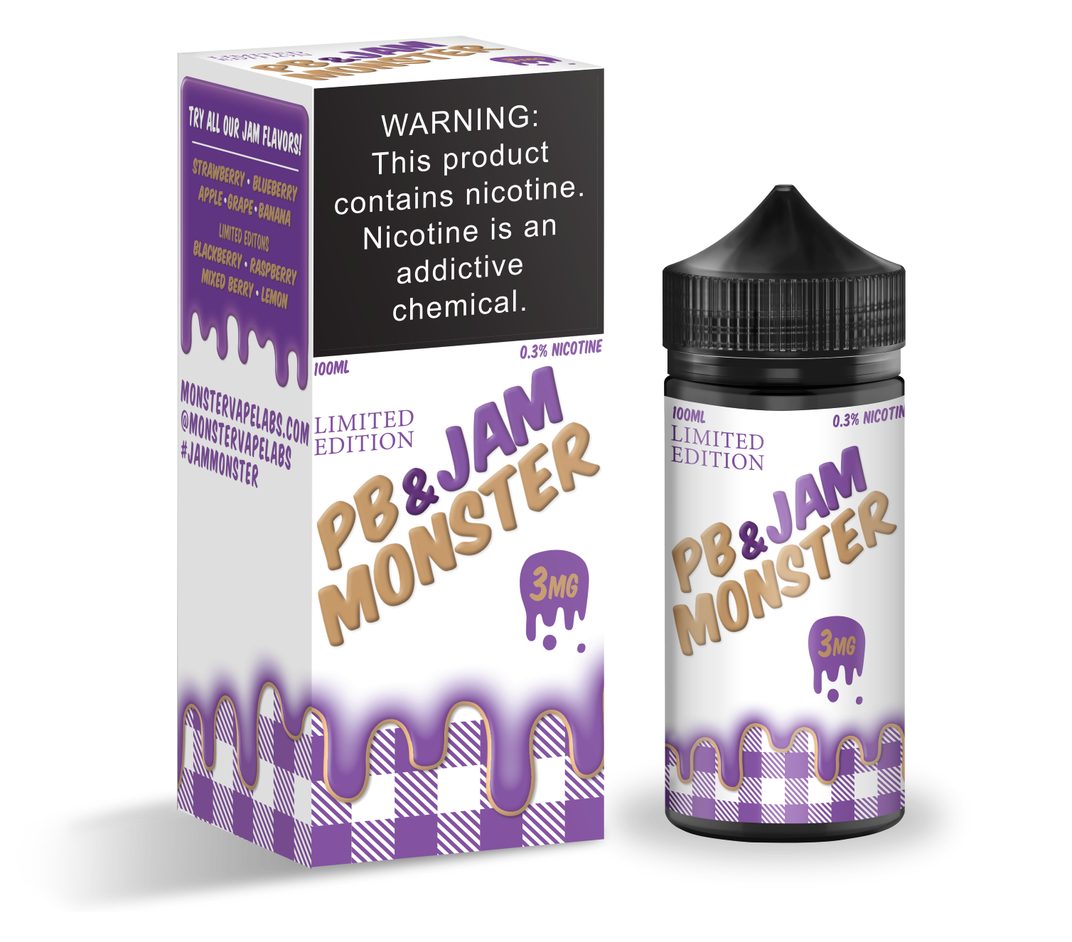 PB & Jam monster Uva 3mg. – TC SOLUCIONES
